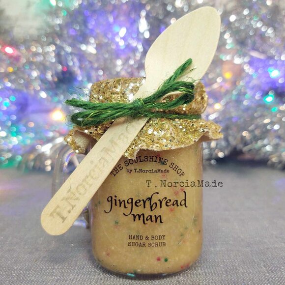 T.NorciaMade | Bath & Body | Gingerbread Man Hand Body Sugar Scrub ...